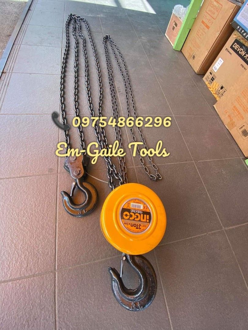 INGCO 3-Ton Chain Block (HCBK0103), Commercial & Industrial ...