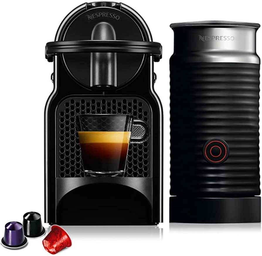 Inissia Nespresso Machine and Aeroccino Bundle, TV & Home Appliances ...