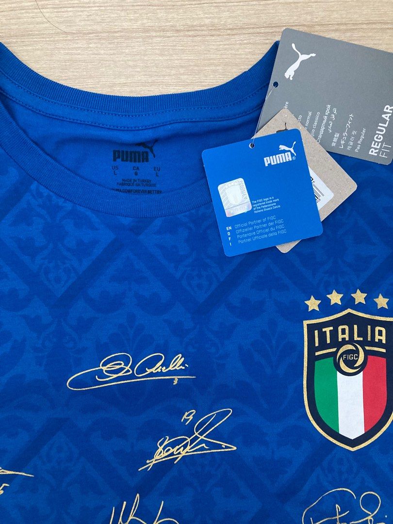 Italy national signature tee, Men's Fashion, Activewear on Carousell