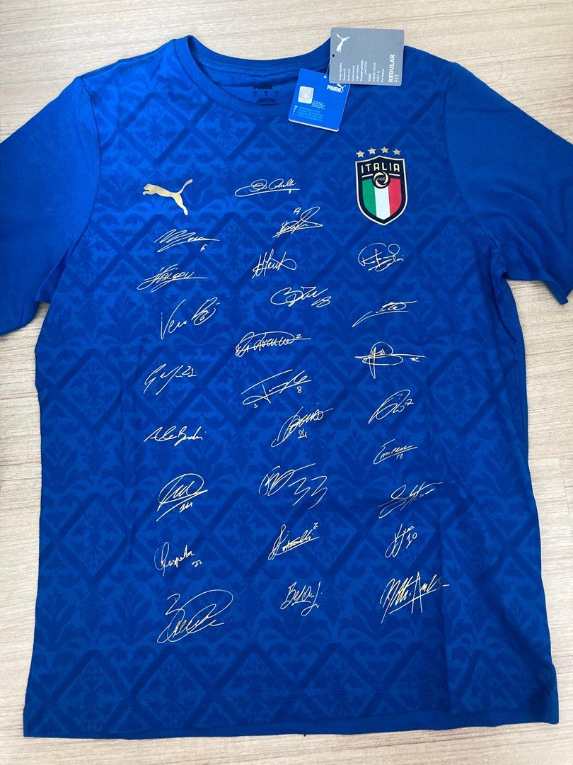Italy national signature tee, Men's Fashion, Activewear on Carousell