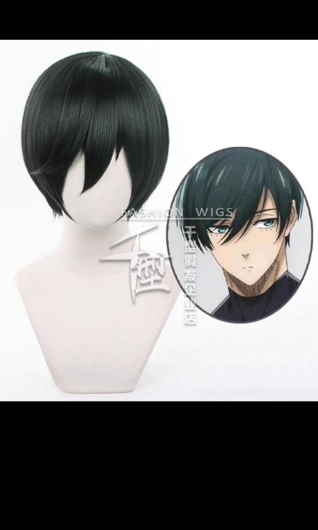Itoshi rin blue lock cosplay wig, Hobbies & Toys, Memorabilia ...
