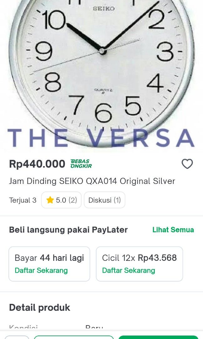 Jam dinding Seiko original Japan, Perabotan Rumah di Carousell