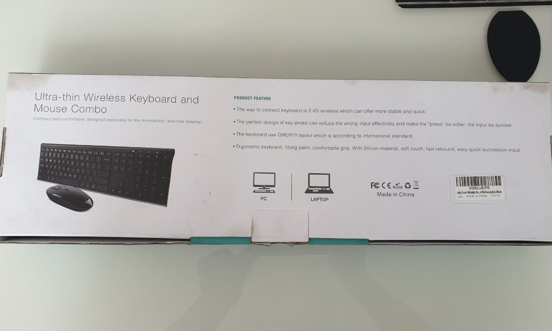 Jelly Comb KUS015 Wireless Keyboard Set - No USB dongle, Computers ...