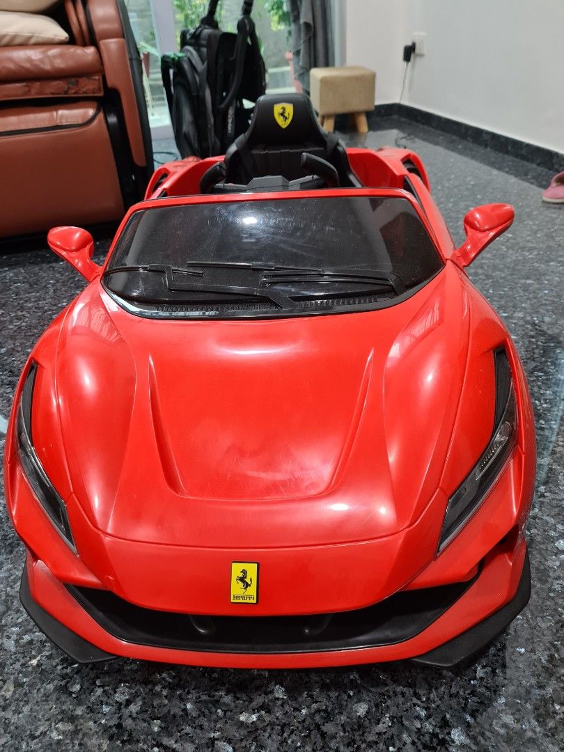Kids Ferrari Electric Car, Hobbies & Toys, Toys & Games on Carousell