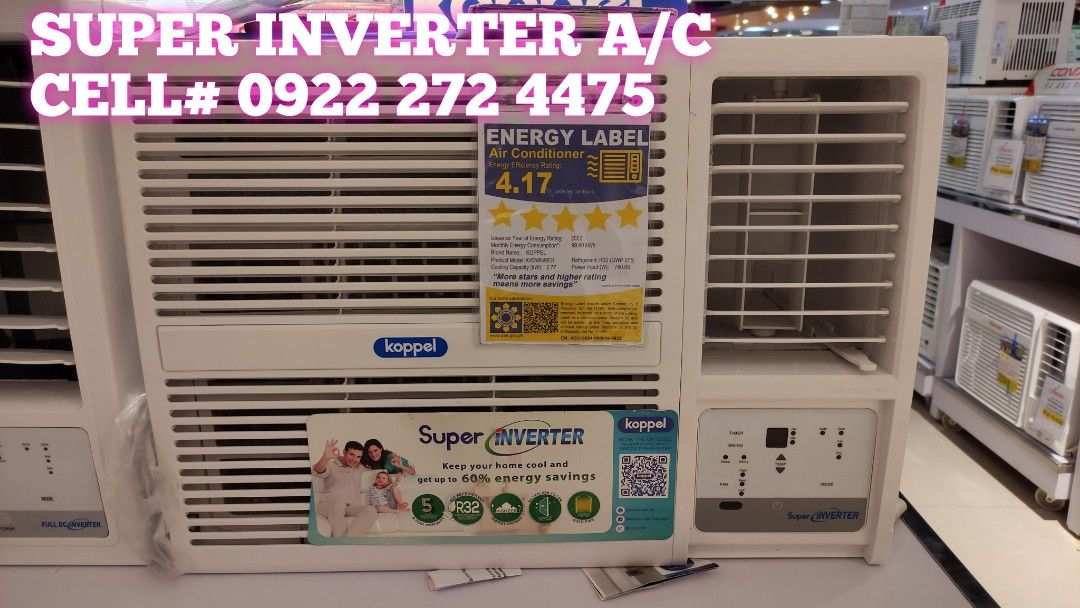 Koppel Super Inverter Window Type Aircon KV09WR-ARF31 KV12WR-ARF31 ...