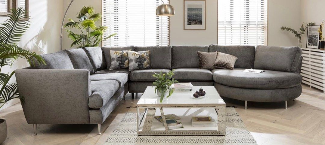 Length 160cm Designer Curve Round Chaise Maxim Sofa Available in High ...