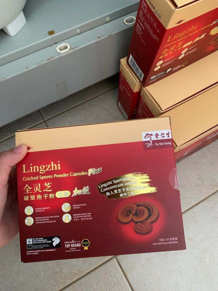 Lingzhi powder capsules plus, Health & Nutrition, Health Supplements ...