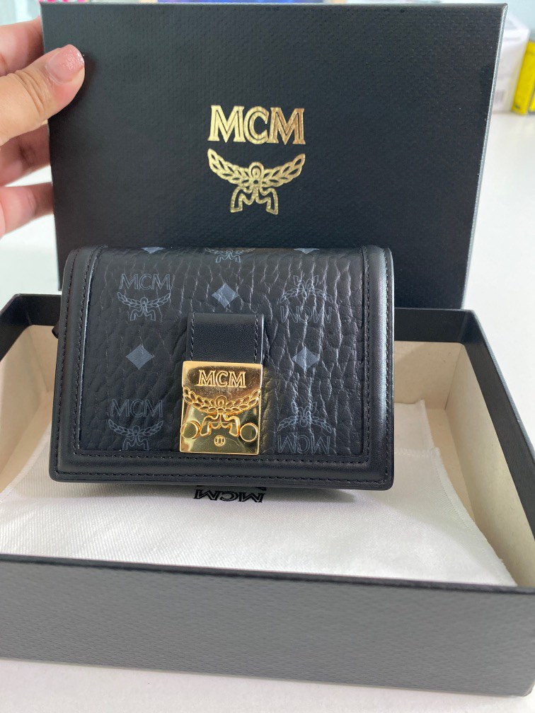 Mcm compact wallet, Luxury, Bags & Wallets on Carousell