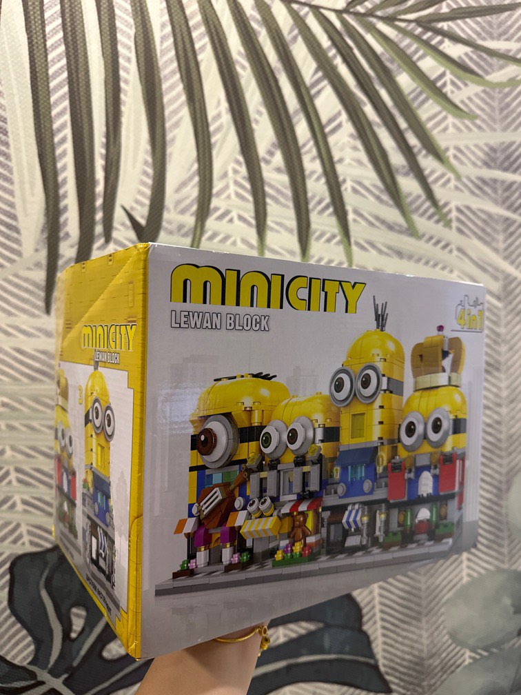Minion building blocks 4 boxes new Lego, Hobbies & Toys, Toys & Games ...