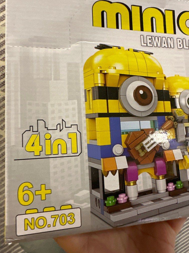 Minion building blocks 4 boxes new Lego, Hobbies & Toys, Toys & Games ...