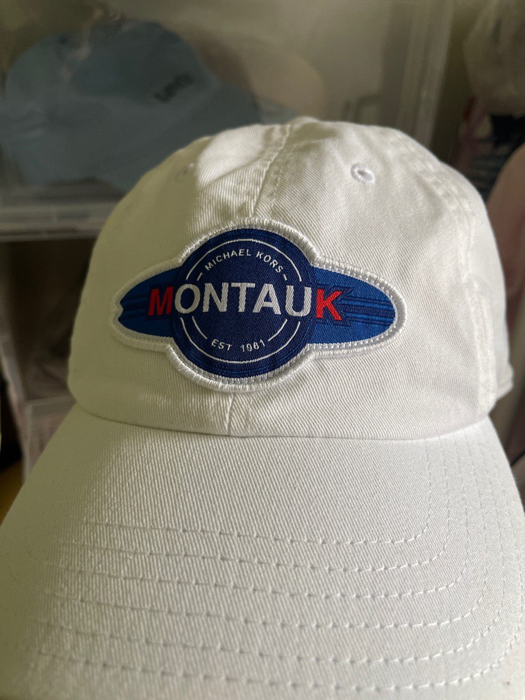 MK White cap, Men's Fashion, Watches & Accessories, Cap & Hats on Carousell