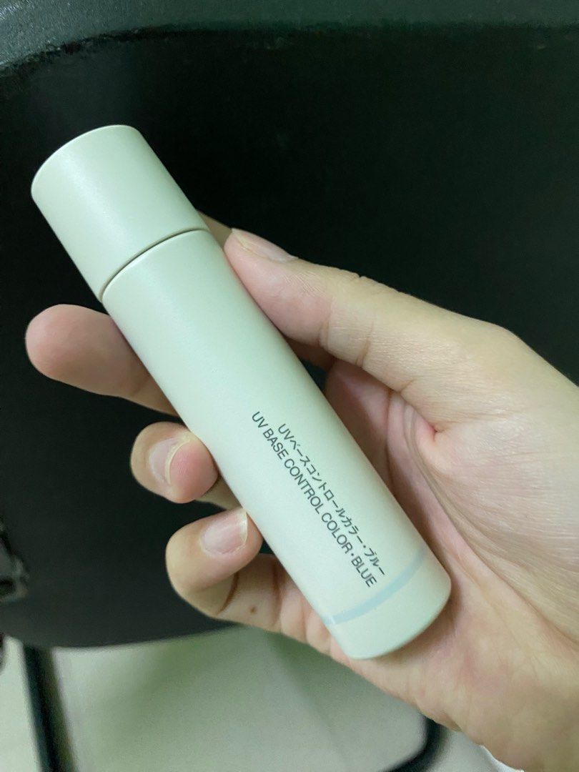 Muji UV Base Control Color BLUE, Beauty & Personal Care, Face, Makeup on Carousell