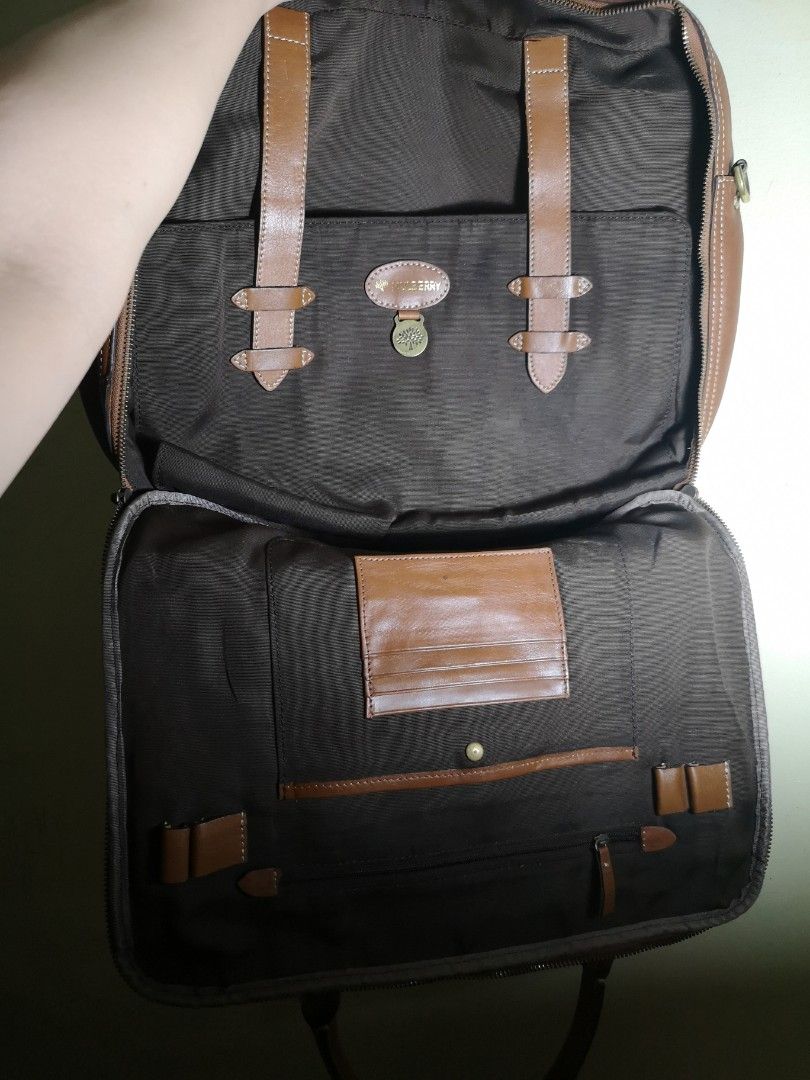 Mulberry tan vintage leather document laptop bag on Carousell
