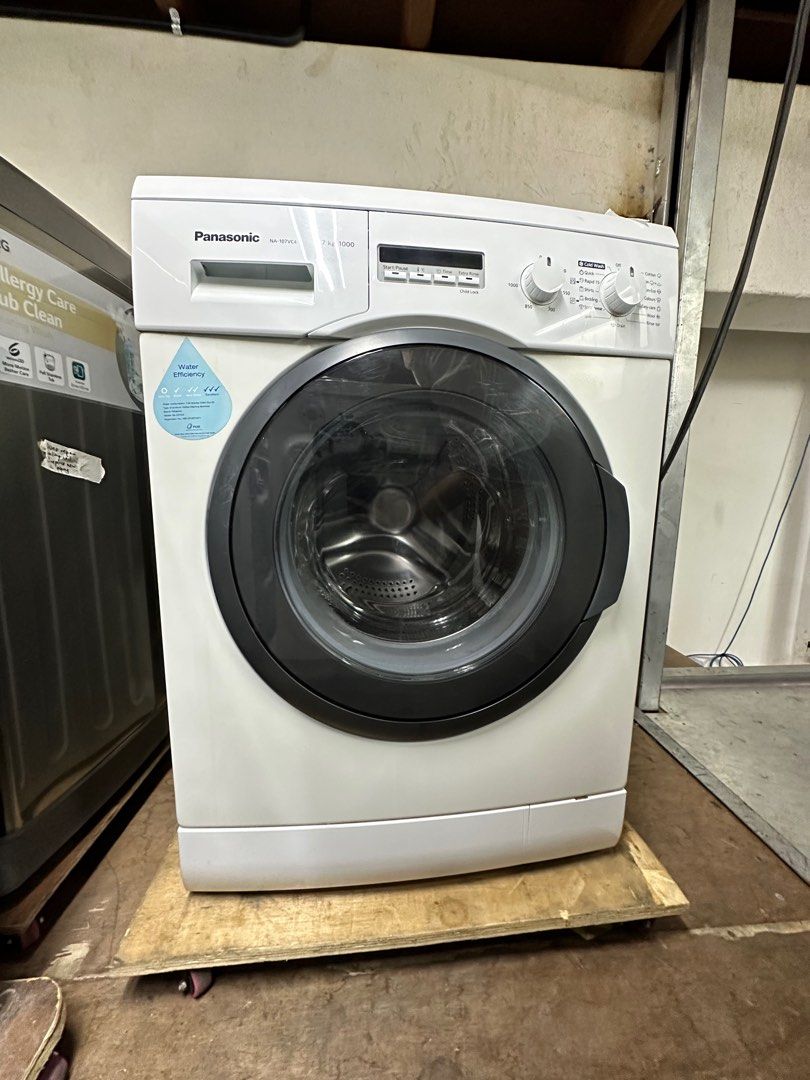 MUST BUY! PANASONIC 7KG Front-Load Washing Machine NA-107VC4-1, TV & Home Appliances, Washing ...