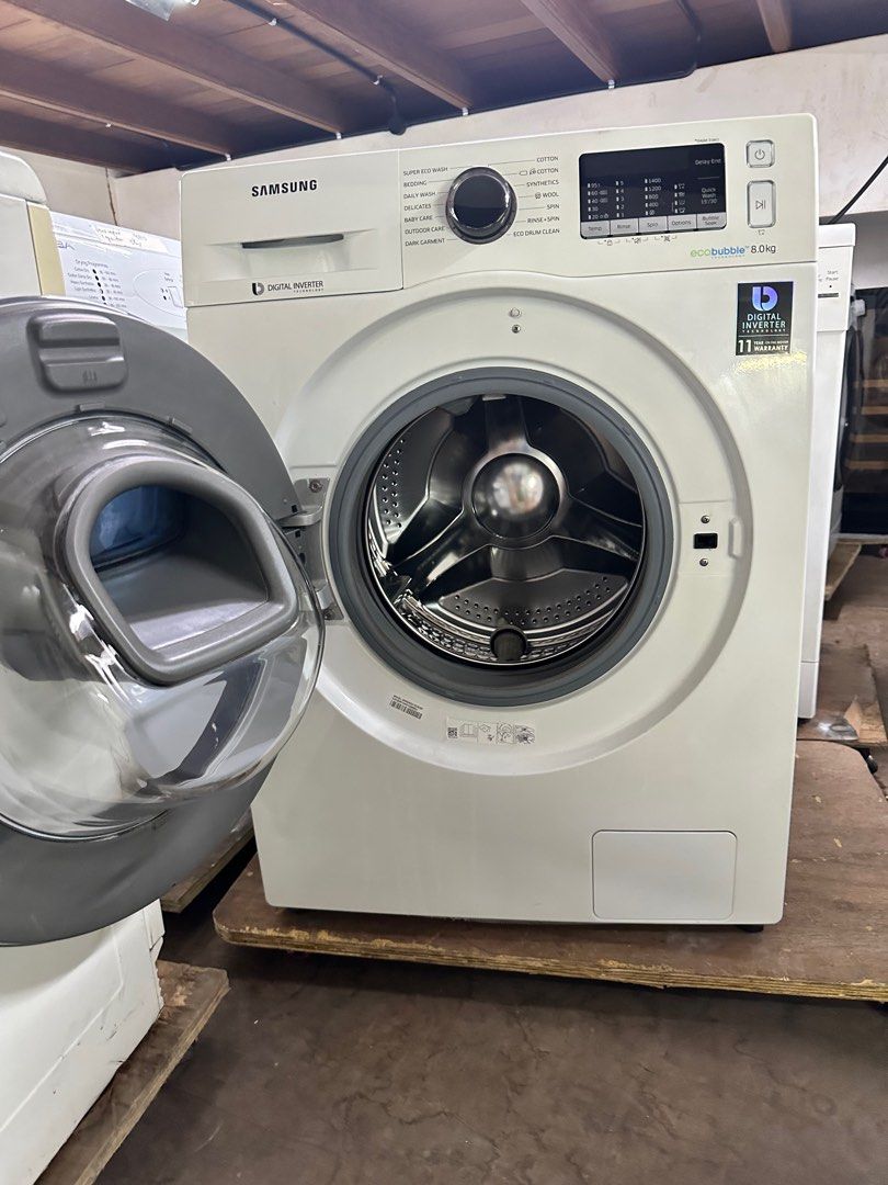 MUST BUY! Samsung 8KG Front-Loader Washing Machine WW80K5410QW-3, TV ...
