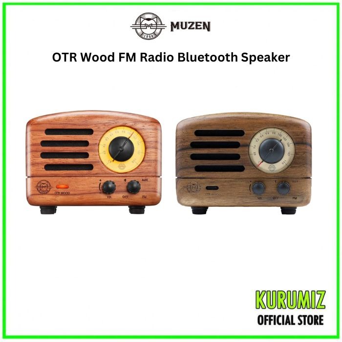 Muzen OTR Wood FM Radio Bluetooth Speaker, Audio, Soundbars, Speakers & Amplifiers on Carousell