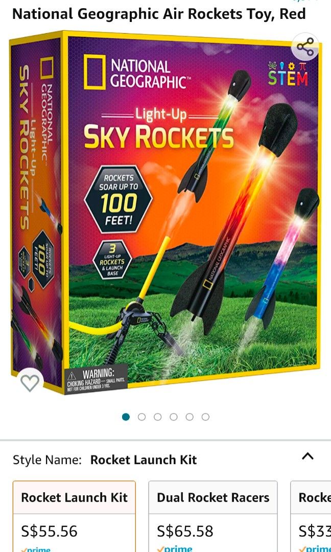 National Geographic Air Rockets, Hobbies & Toys, Toys & Games on Carousell