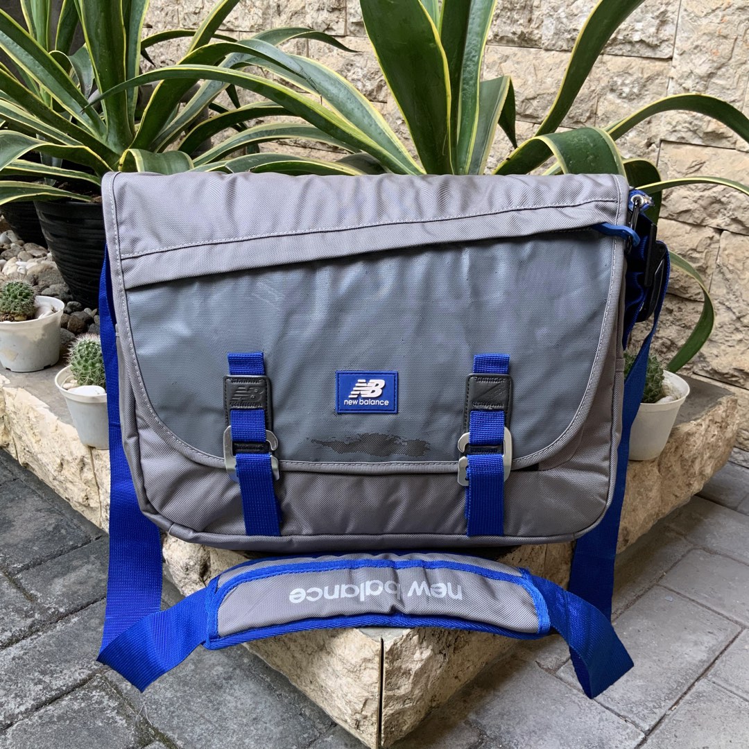 NEW BALANCE NB MESSENGER BAG GREY, Fesyen Pria, Tas & Dompet , Tas ...