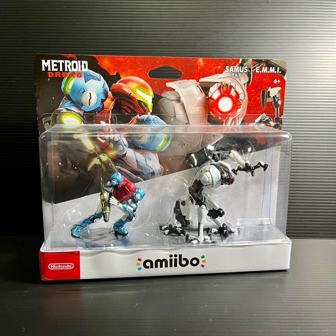 Nintendo Samus & E.M.M.I Amiibo Double Pack (Metroid Dread), Video ...