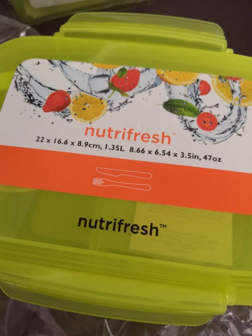 Nutrifresh Tupperware Food Storage 1.35L, Furniture & Home Living ...