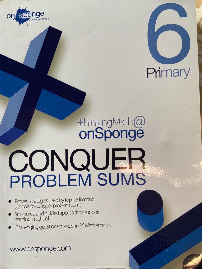 OnSponge Conquer Problem Sums P6, Hobbies & Toys, Books & Magazines ...
