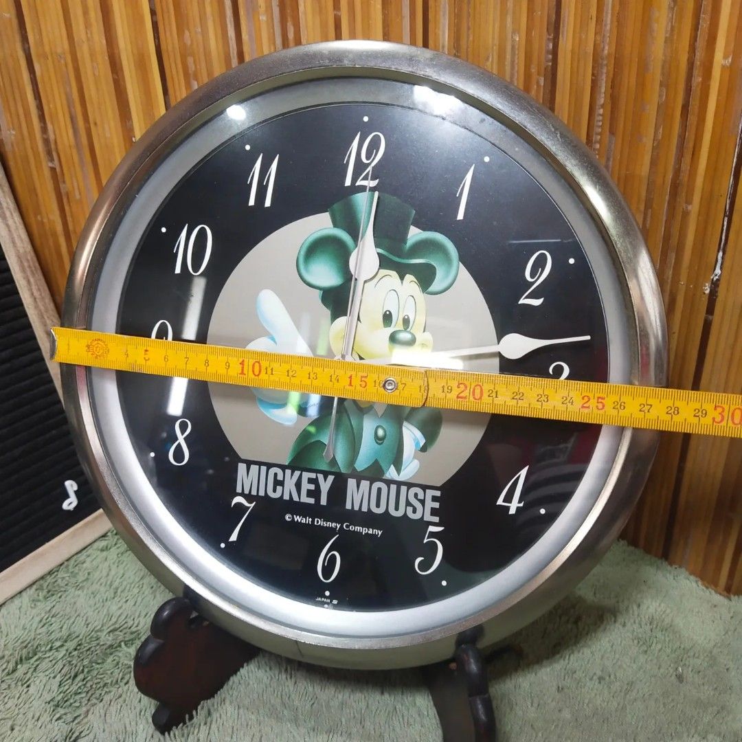 Original Mickey Mouse Wall Clock, Furniture & Home Living, Home Decor ...
