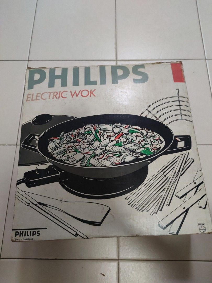 Philips electric wok, Furniture & Home Living, Kitchenware & Tableware ...