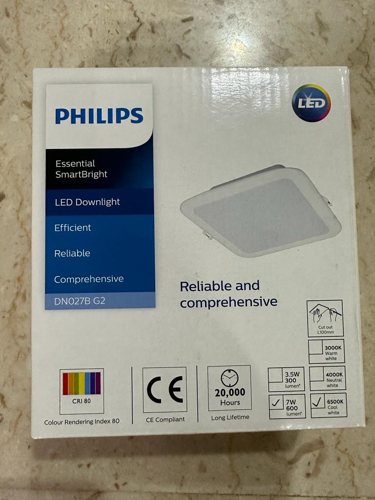 Philips Led Downlight Cool White Furniture Home Living Lighting Fans Lighting On Carousell