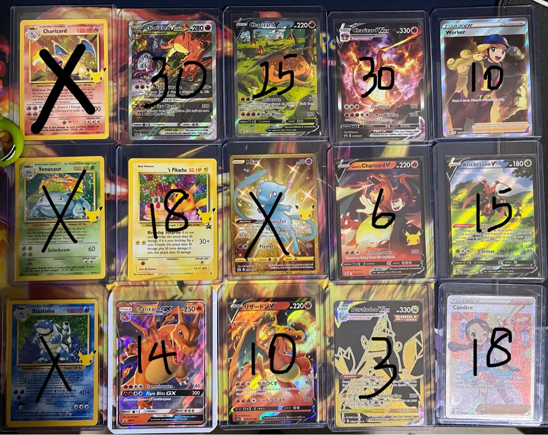 Pokémon cards Charizard/MEW/UPC Collection, Hobbies & Toys, Toys ...