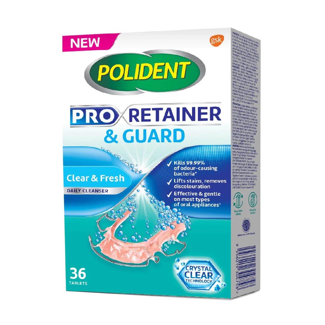 Polident Pro Retainer & Guard, Health & Nutrition, Braces, Support ...