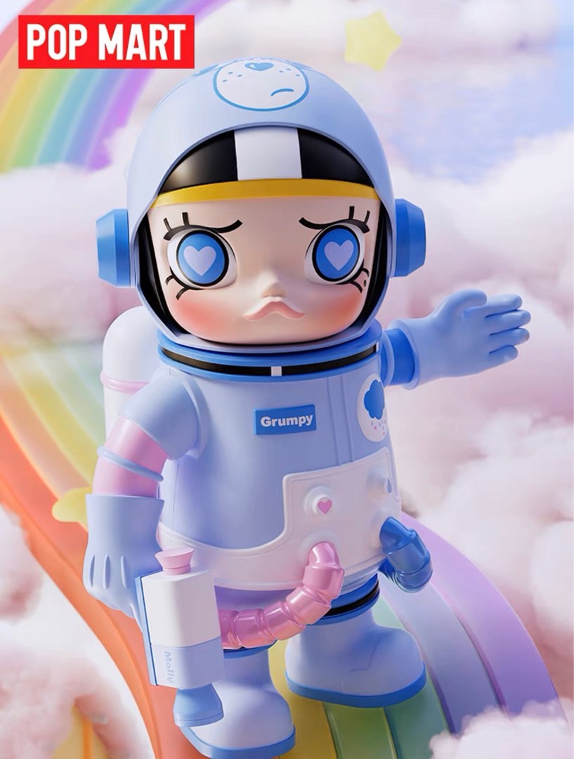 Pop Mart Space Molly 400% + 100% Grumpy Bear, Hobbies & Toys, Toys ...