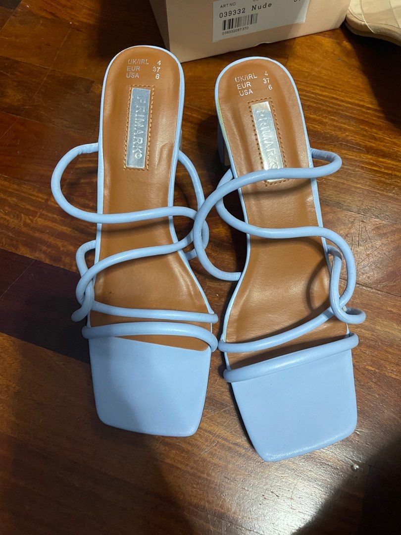 PRIMARK BLUE HEELS, Women's Fashion, Footwear, Heels on Carousell