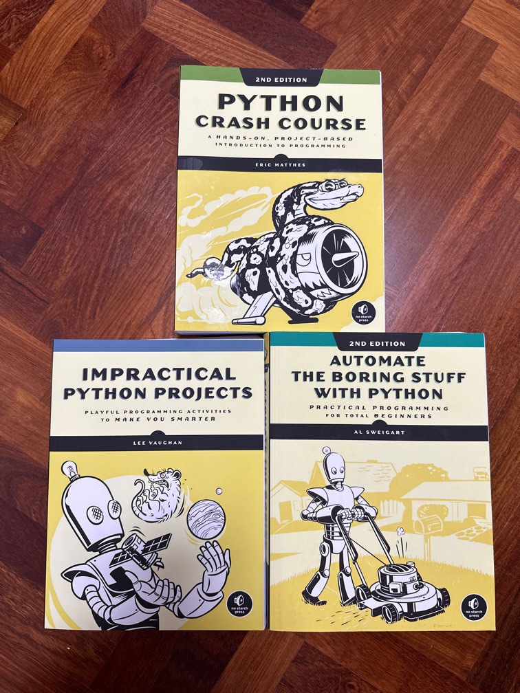 Python crash course bundle, Hobbies & Toys, Books & Magazines, Textbooks on Carousell