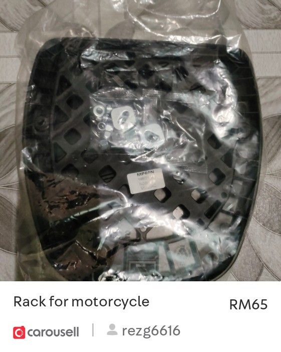 Rack motorcycle for box, Motorbikes on Carousell