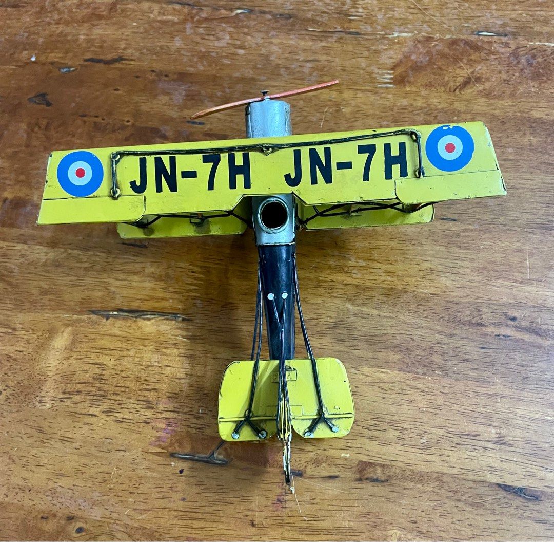 Rare Model Airplane, Jenny JN-7H Barnstormer WWI Biplane Metal Model ...
