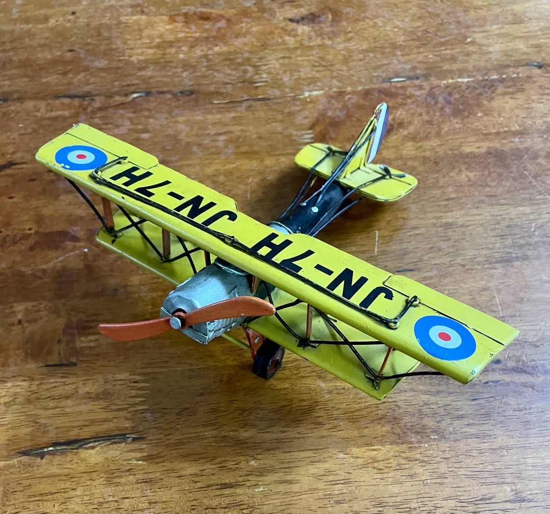 Rare Model Airplane, Jenny JN-7H Barnstormer WWI Biplane Metal Model ...