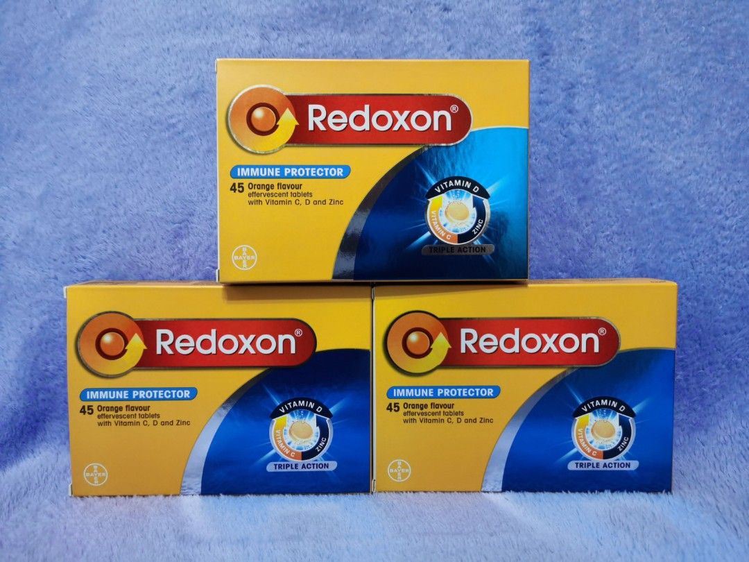 (3 for $50) Redoxon Vitamin C - orange flavour, Health & Nutrition ...