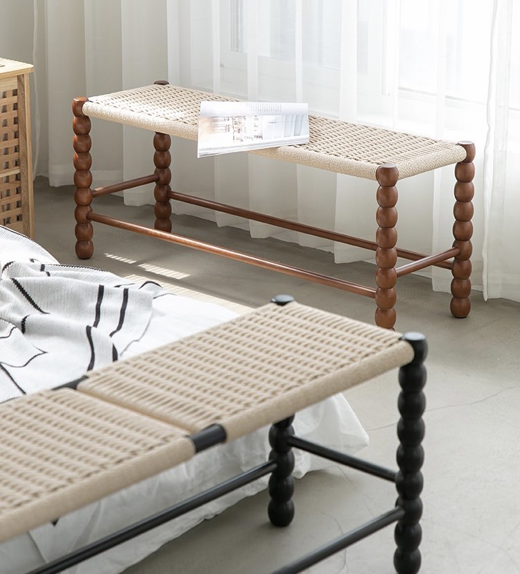 Rope weave bench, Furniture & Home Living, Furniture, Chairs on Carousell