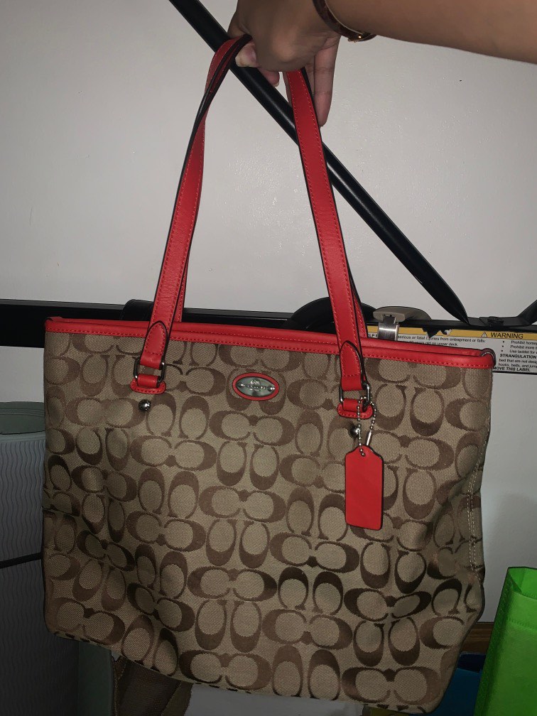 RUSH: Red AUTHENTIC Coach Bag on Carousell