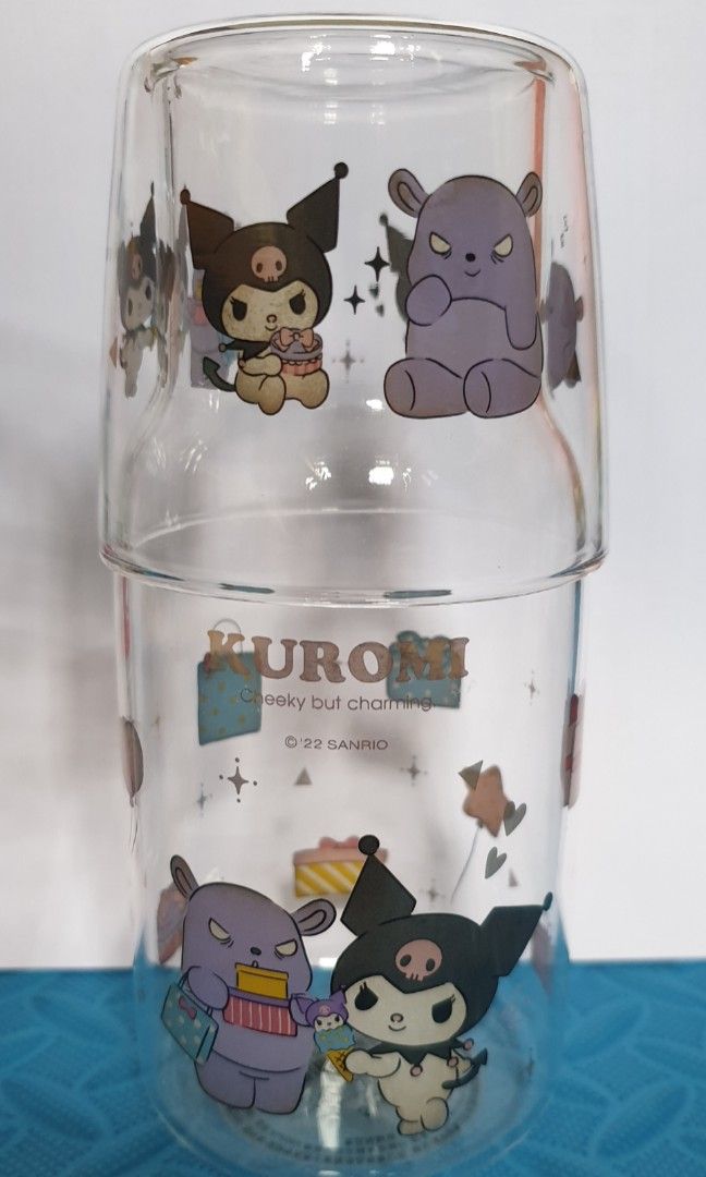 Authentic Sanrio Drinking Ware, Glass Cup and Pitcher - Hello Kitty and ...