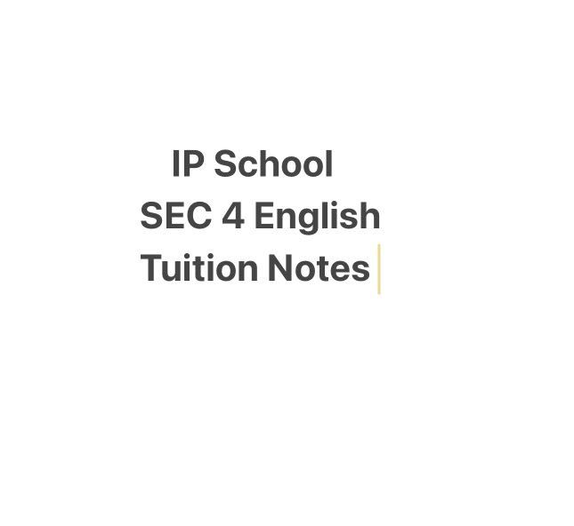 Sec 4 English tuition notes (achieve A1), Hobbies & Toys, Books ...