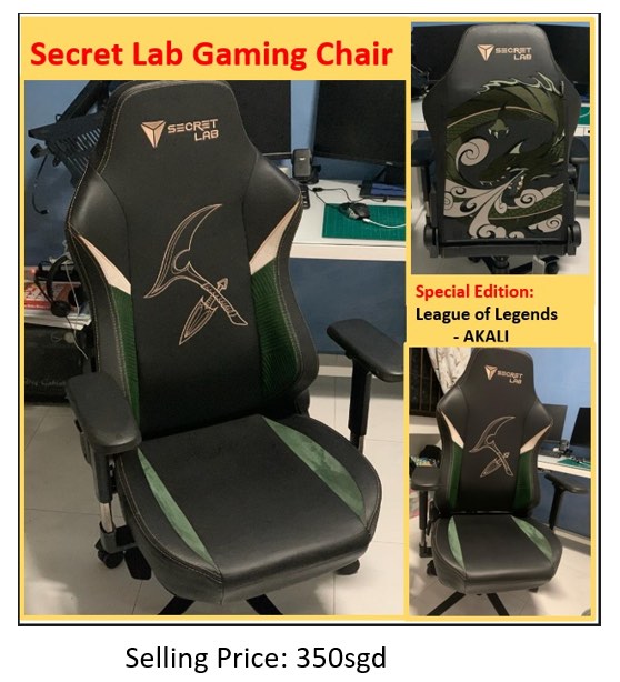 Secret Lab Titan 2020 Akali special edition: League of Legends ...