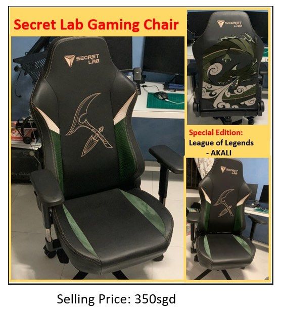 Secret Lab Titan 2020 Akali special edition: League of Legends ...