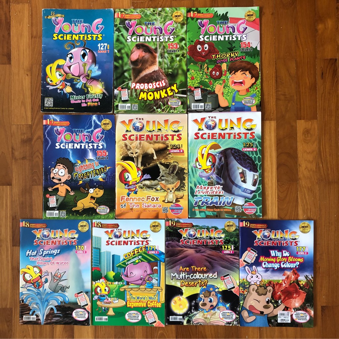 Set of 10 Young Scientists Level 1 and Level 2 science magazines ...