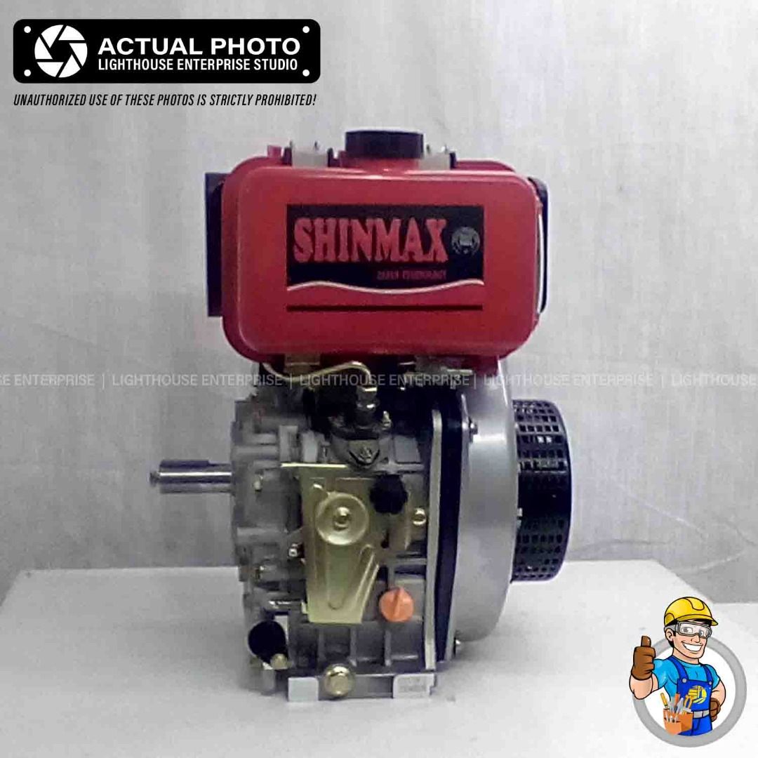 SHINMAX Air-cooled Diesel Engine 7.5HP 1800rpm Low Speed Recoil Start ...