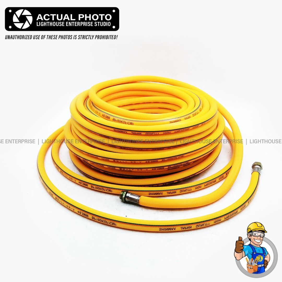 SHINMAX Japan 8.5mm High Pressure Washer Hose / Power Sprayer Hose - 30 ...