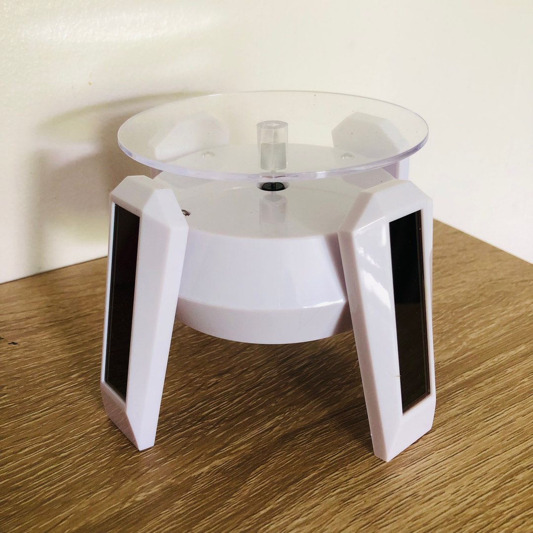 Solar powered rotating display stand, Furniture & Home Living, Home ...