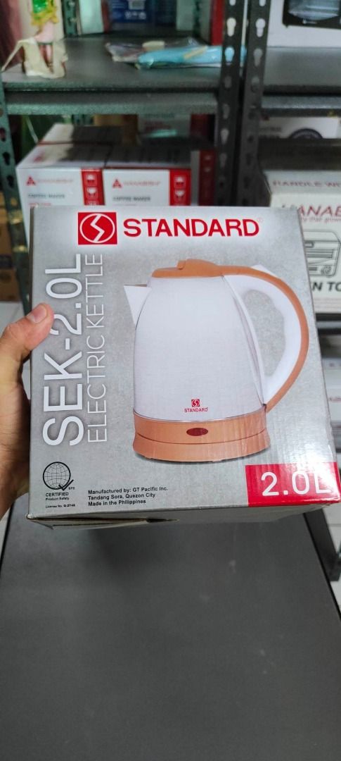 Standard 2.0L Electric Water Kettle Stainless SEK2.0L, TV & Home ...