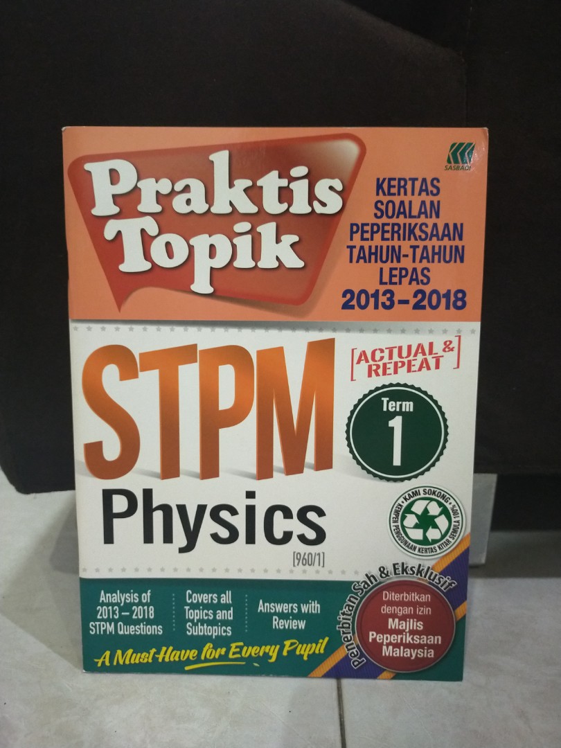 STPM PHYSICS TERM 1 Praktis Topik SASBADI, Hobbies & Toys, Books ...