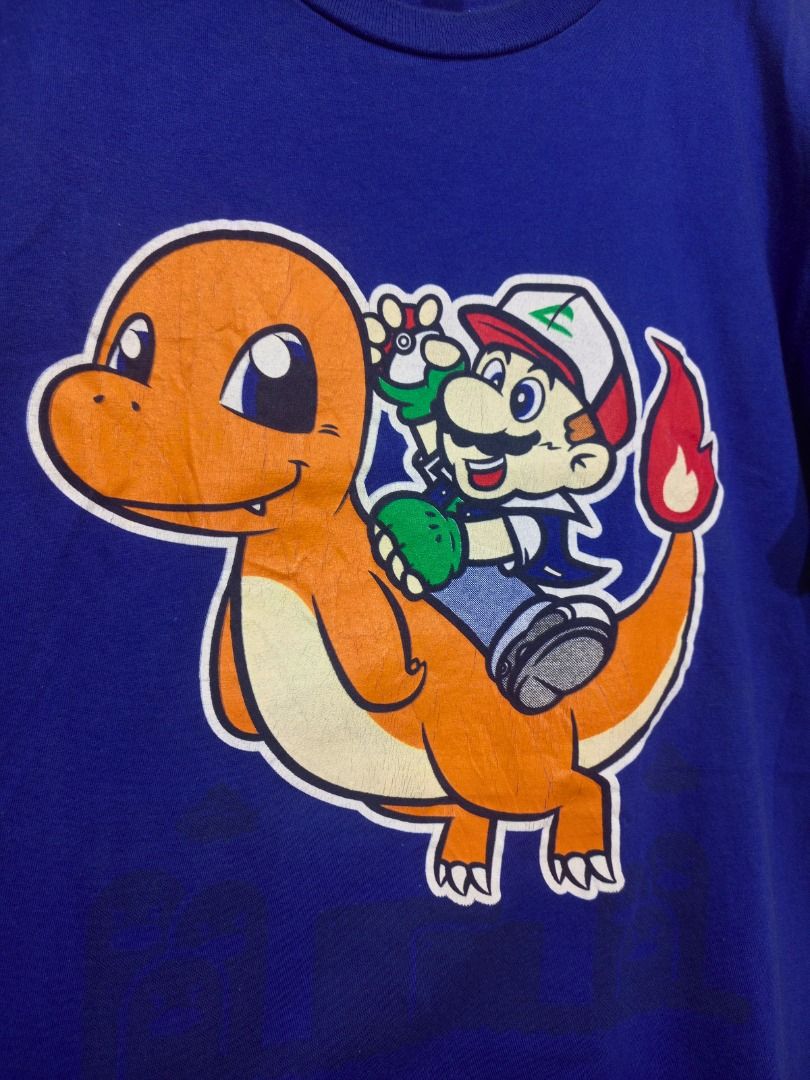 Super Mario x Charmander Unique TShirt, Men's Fashion, Tops & Sets ...